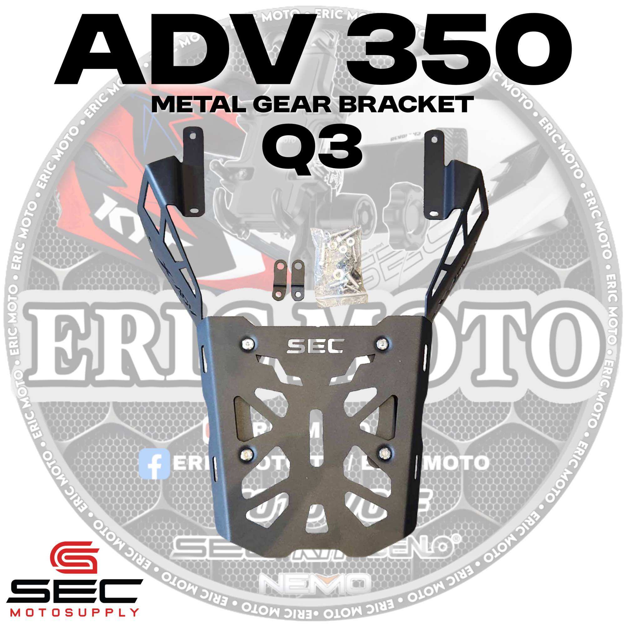 SEC METAL GEAR Q3 & SEC SEAGULL ADV 350 SEC TOP BOX BRACKET | Lazada PH