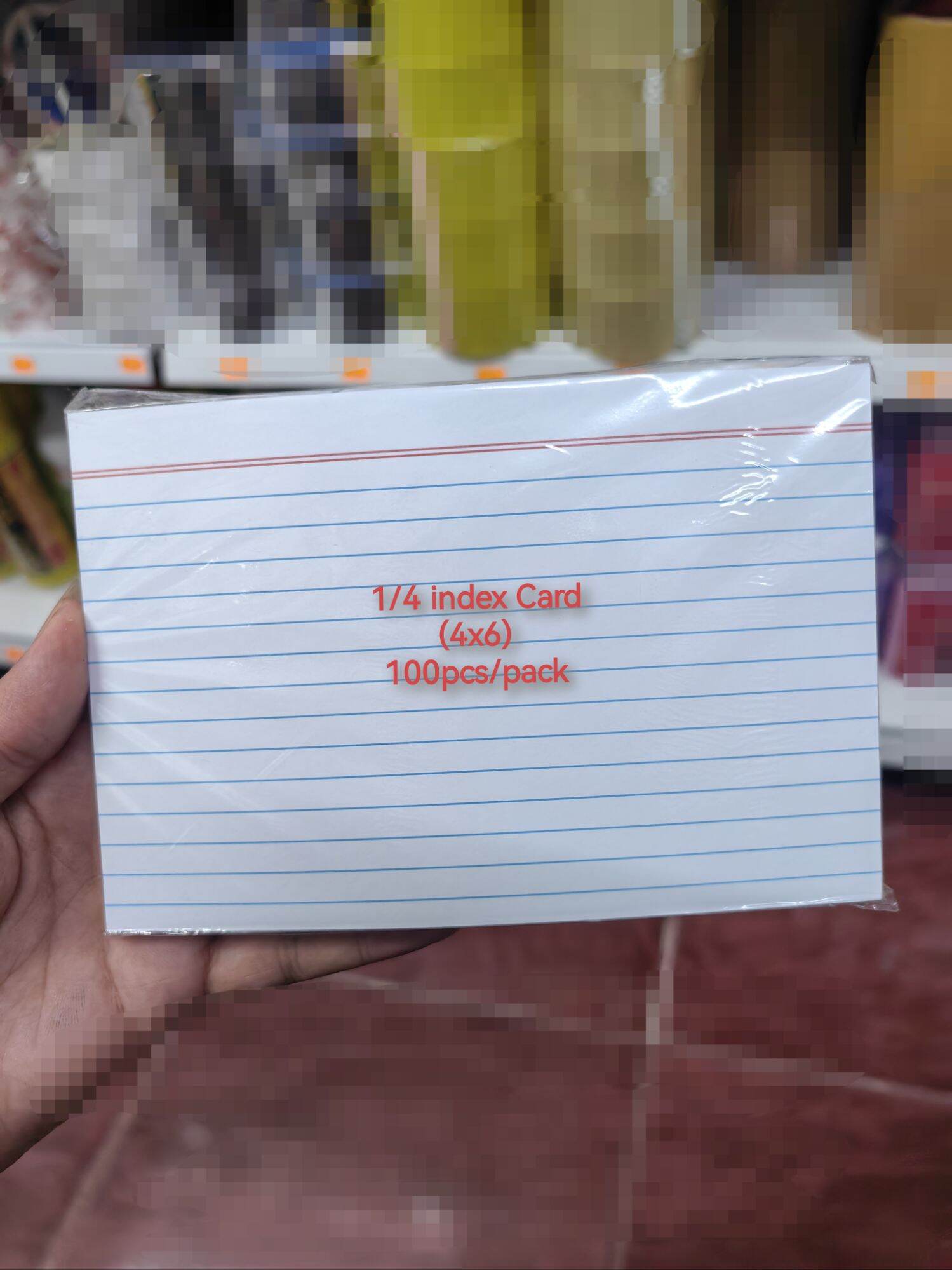100pcs per pack 1/8 & 1/4 INDEX CARD (3x5) & (4x6) for School and Office Paper | Lazada PH