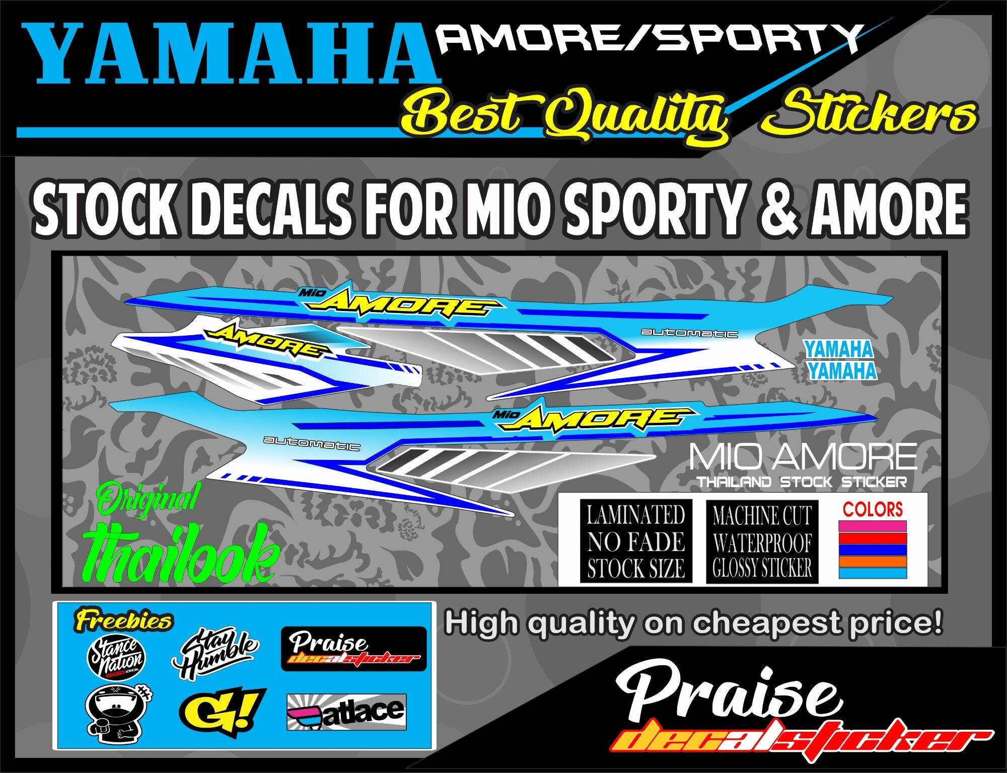 Yamaha Mio Amore Sticker Orange