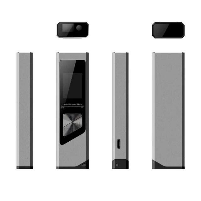 Mini Laser Rangefinder Digital Tape Measure Laser Ruler USB Charge ...