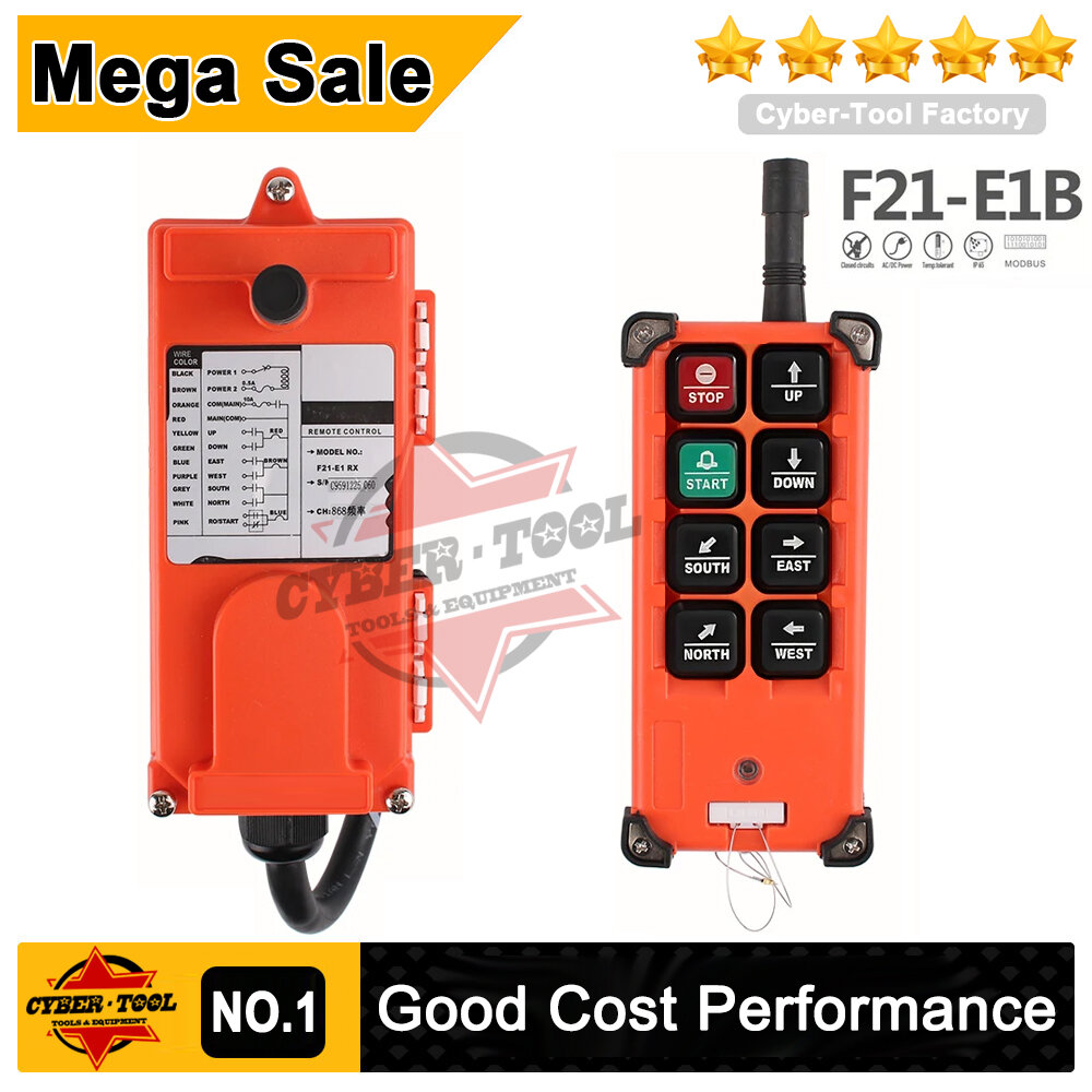 Industrial F21-E1B remote controller AC 220V 380V DC 12V 24V wireless switches Hoist Crane ...