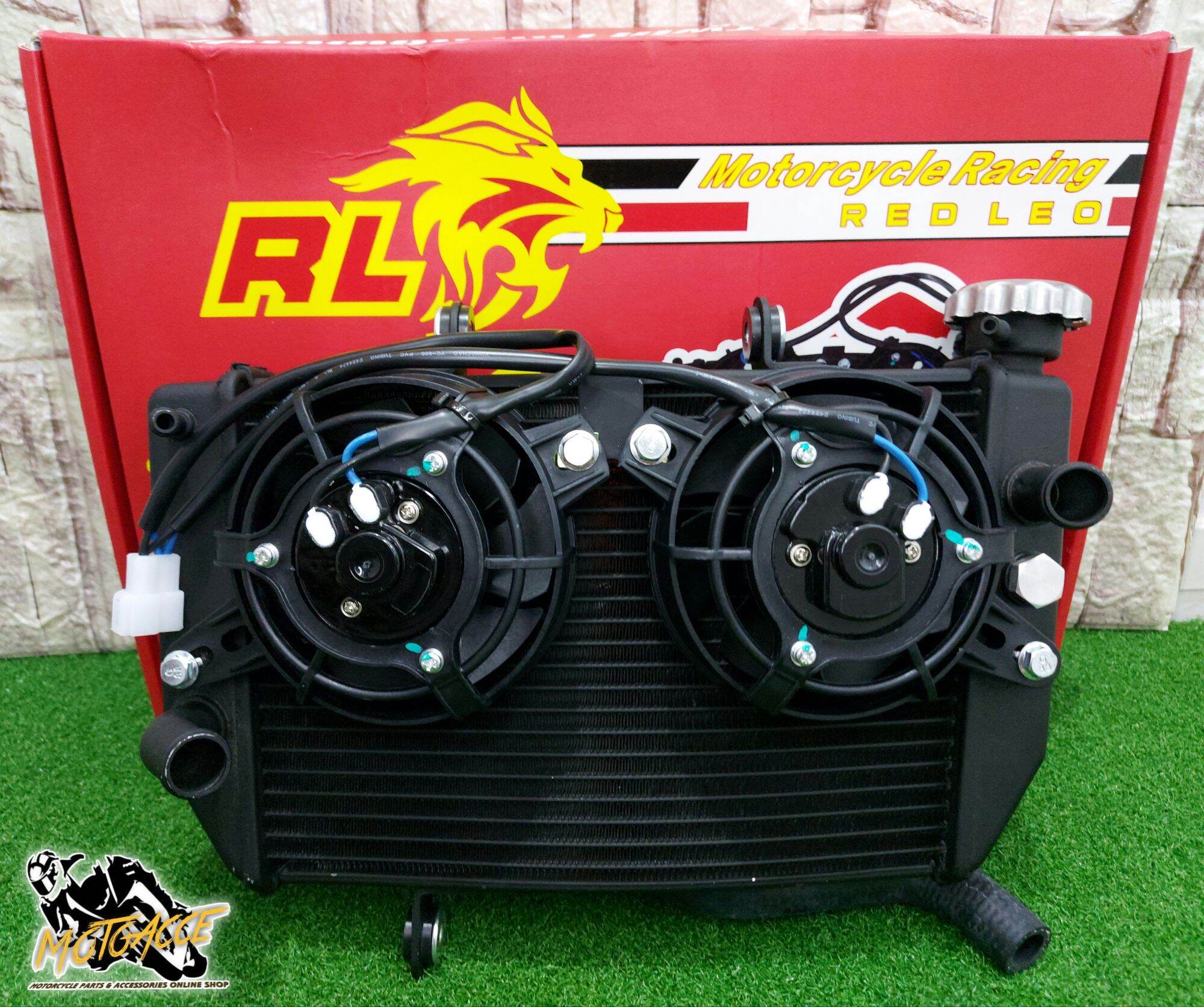 RED LEO Big Fan Curve Radiator TWIN FAN For SNIPER 150/155 | Lazada PH