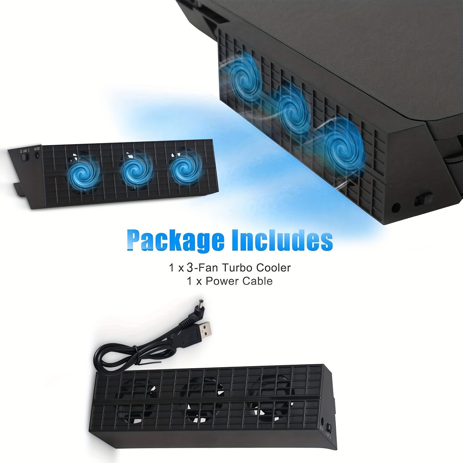 Cooling Fans Cooler USB External Cooler 5 Fan With Automatic ...