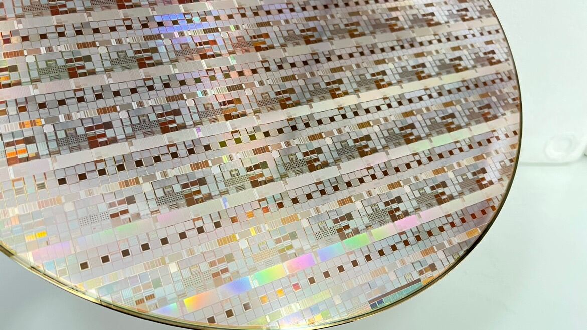 Silicon Wafer 8-Inch Lithographic Chip Integrated Circuitry ...