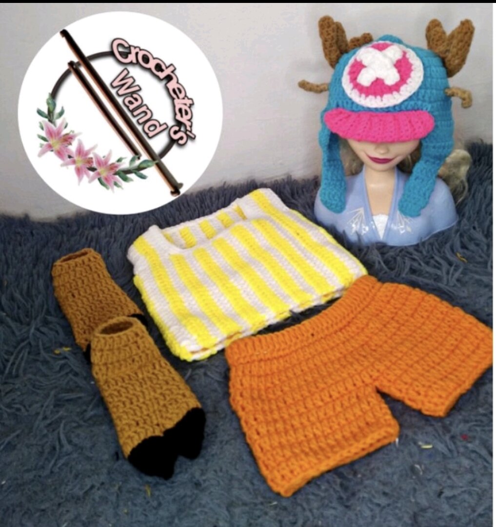 Chopper Crochet knitted Baby Costume props photoshot | Lazada PH