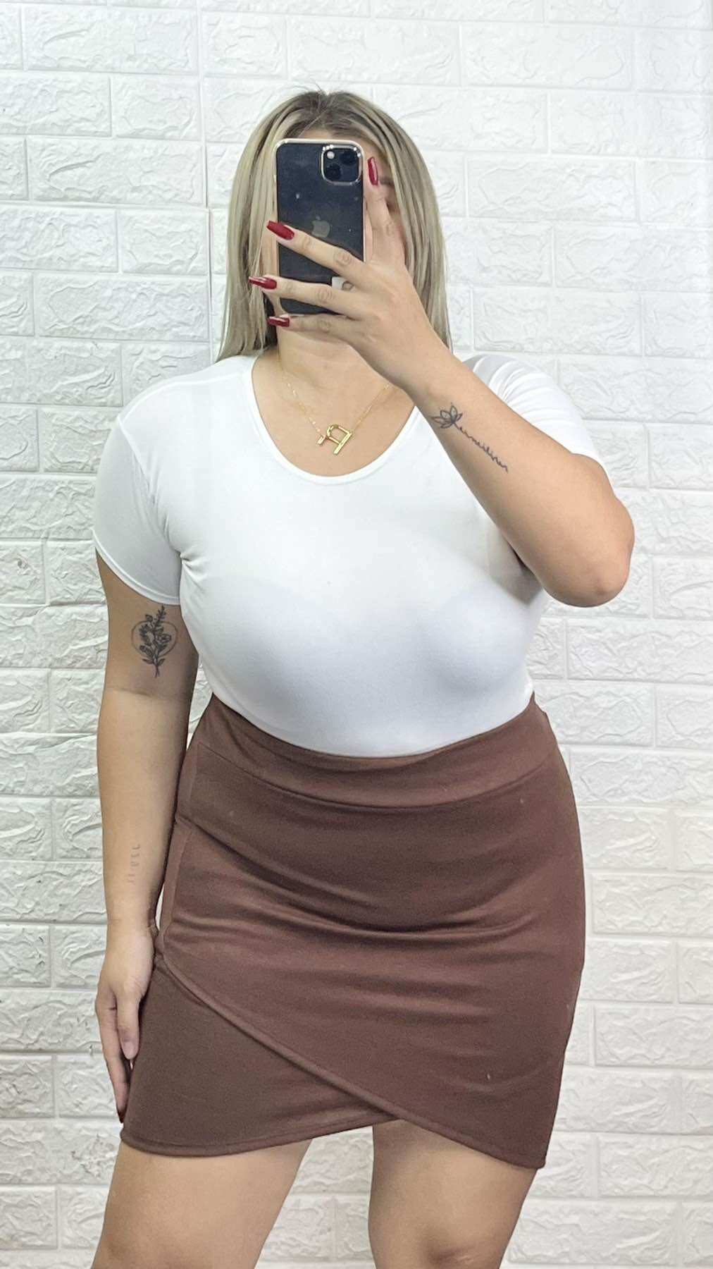 Plus Size Laura Overlap Skirt Fit 32" to 38" Waistline | Lazada PH