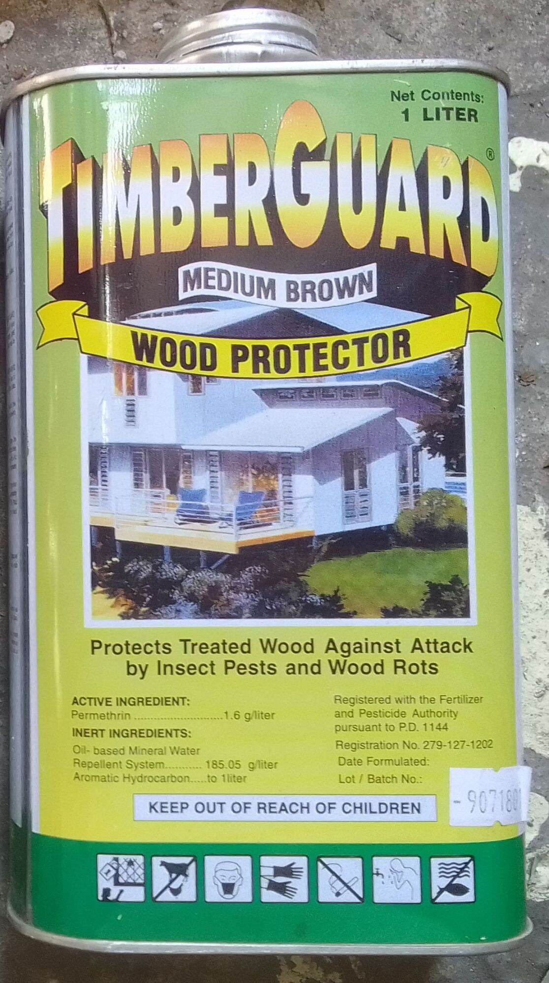 TIMBER GUARD WOOD PROTECTOR MEDIUM BROWN | CLEAR - 1 LITER PREVENT ...