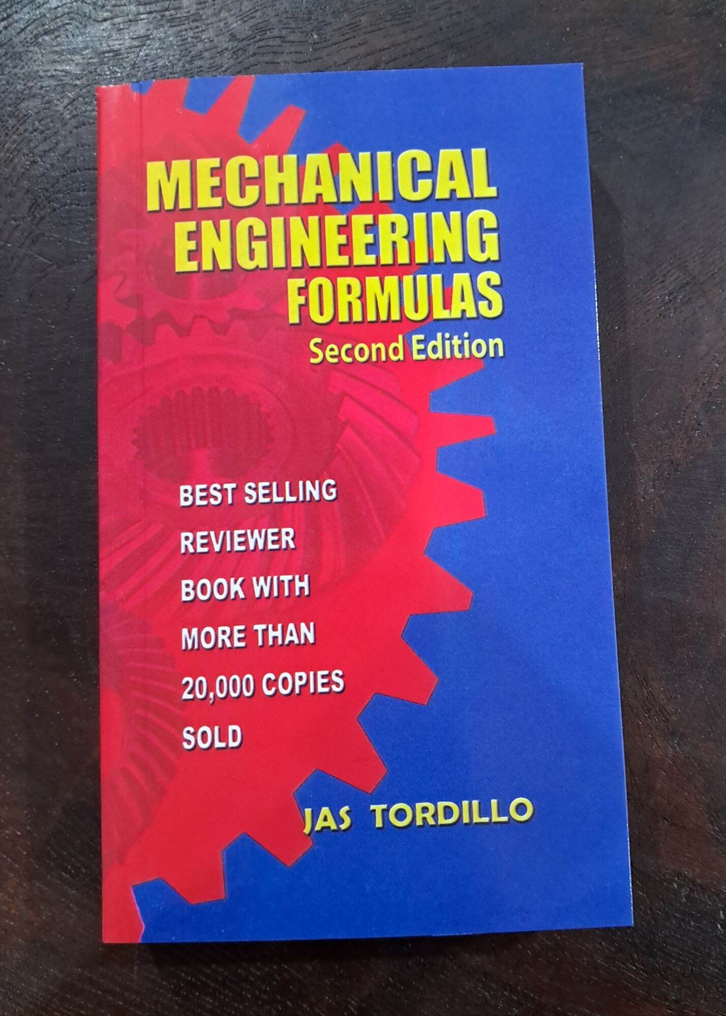 Mechanical Engineering Formulas Second edition Jas Tordillo | Lazada PH