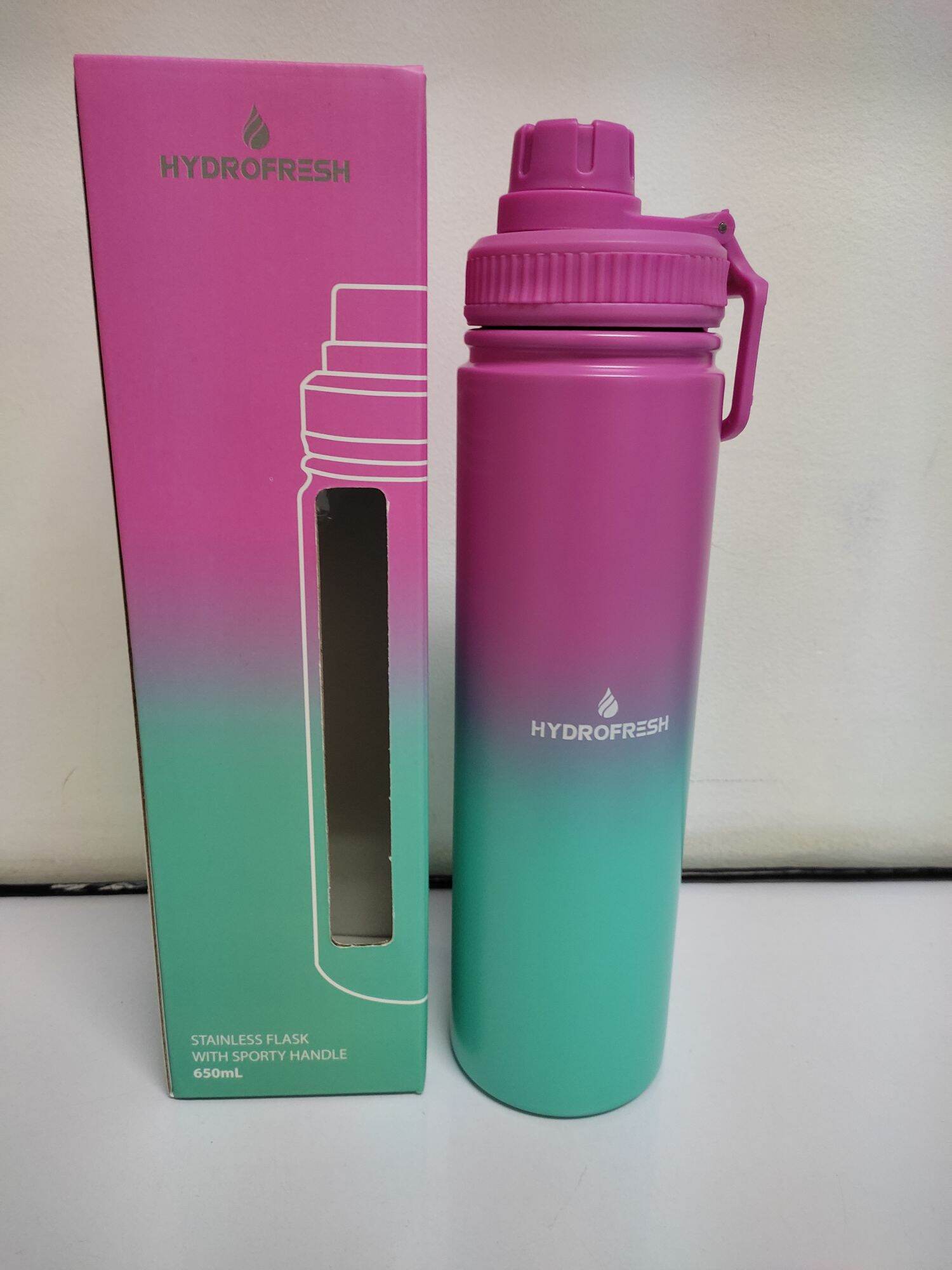 Hydrofresh Stainless Flask with Sporty Handle 650ml | Lazada PH