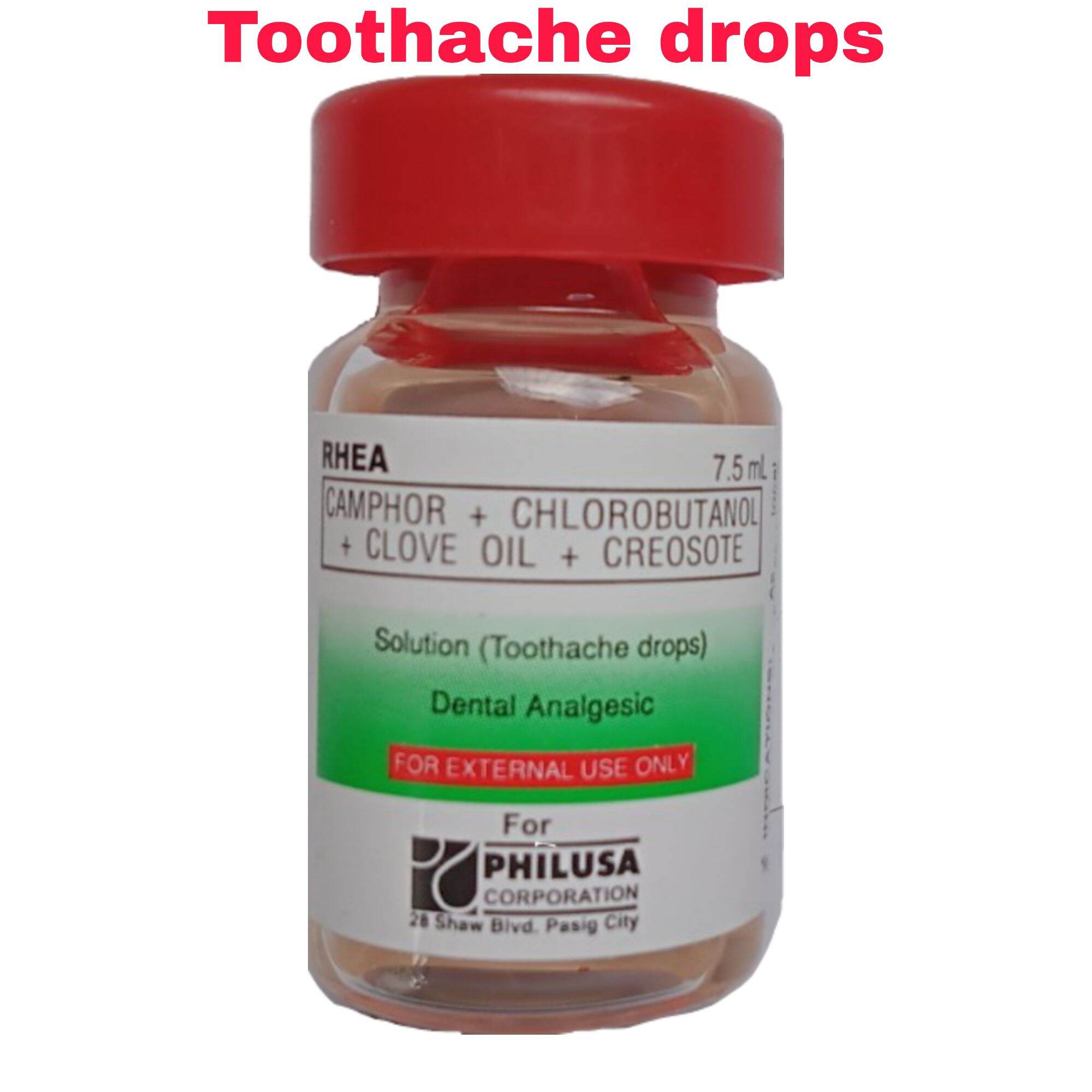 Rhea Solution Toothache drops 7.5 ml | Lazada PH