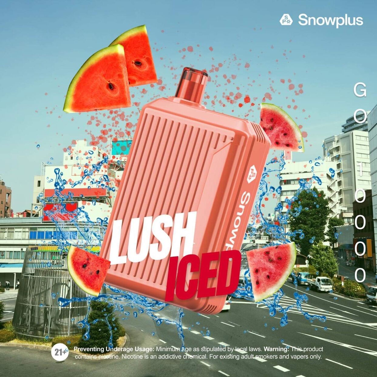 Snowplus Go10000 Disposable Vape Smart Rechargeable w/ FREE STICKERS OF ...