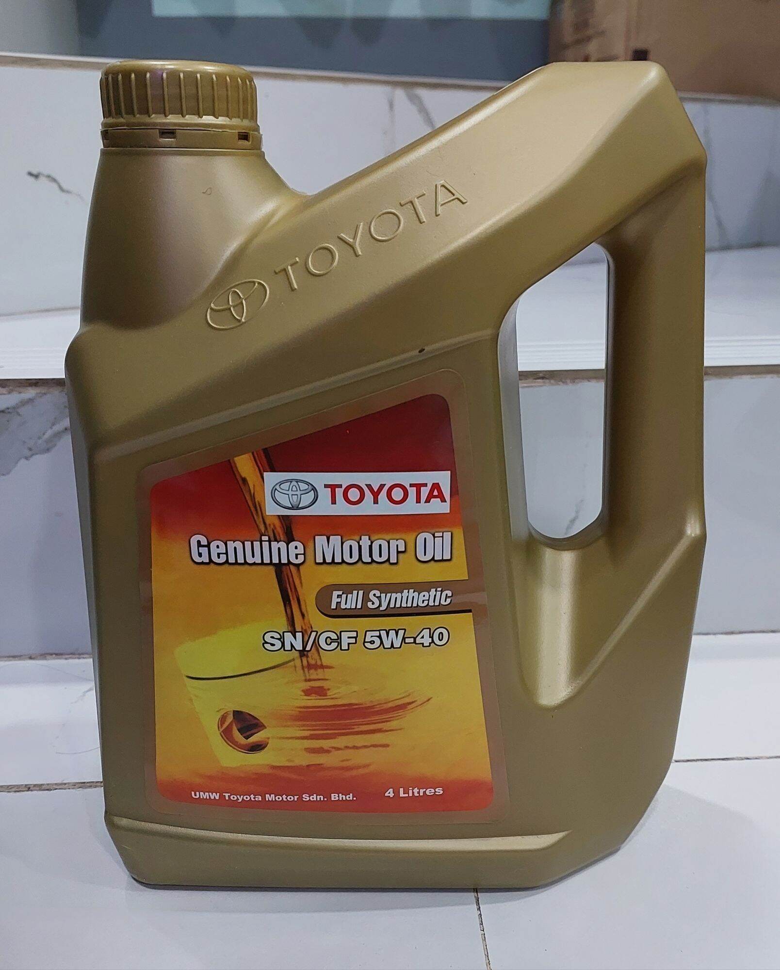 GENUINE MOTOR OIL ENGINE DIESEL/GAS 5W40 4LTRS FULLY SYNTHETIC SN/CF ...
