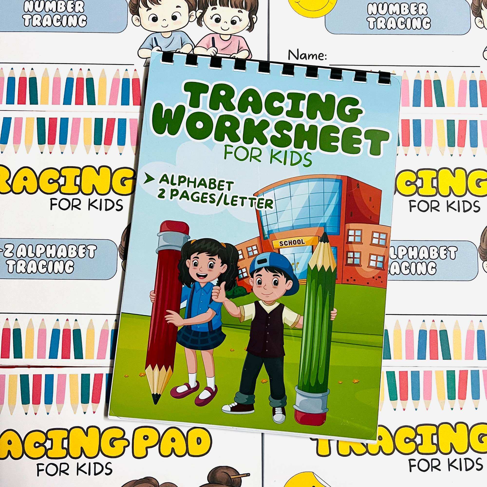 Alphabet Tracing Worksheet for Kids - 2 Pages/Letter (52 pages ...