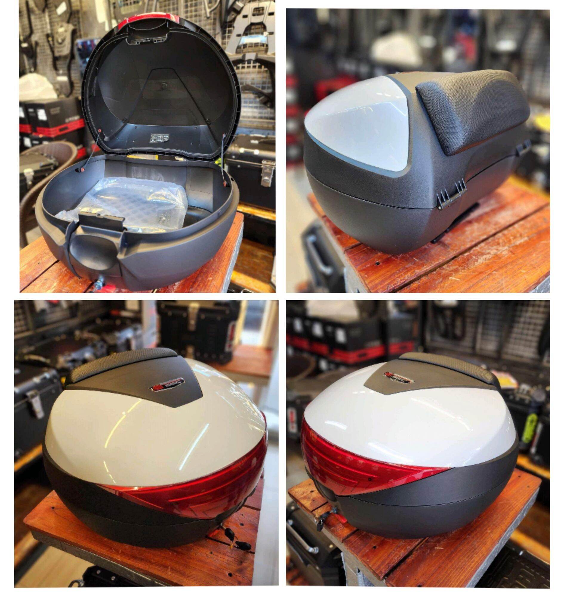 SEC 32L,42L & 45L PLASTIC TOP BOX with Backrest and Baseplate | Lazada PH