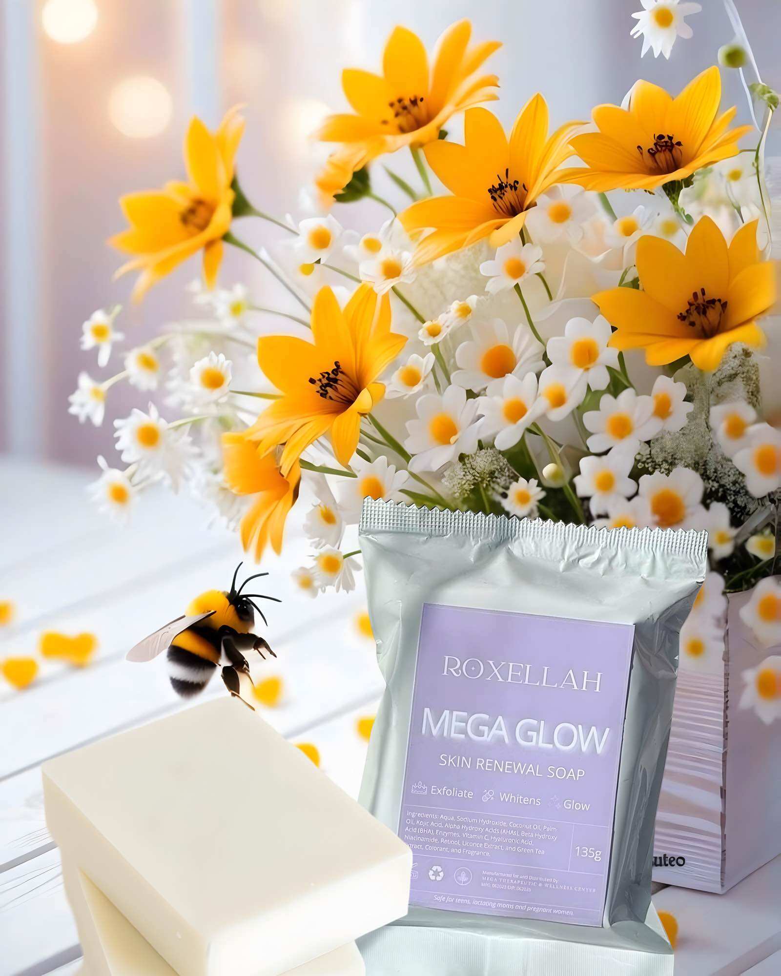 Mega Glow and Bleach: Fast-Acting Renewal Soap