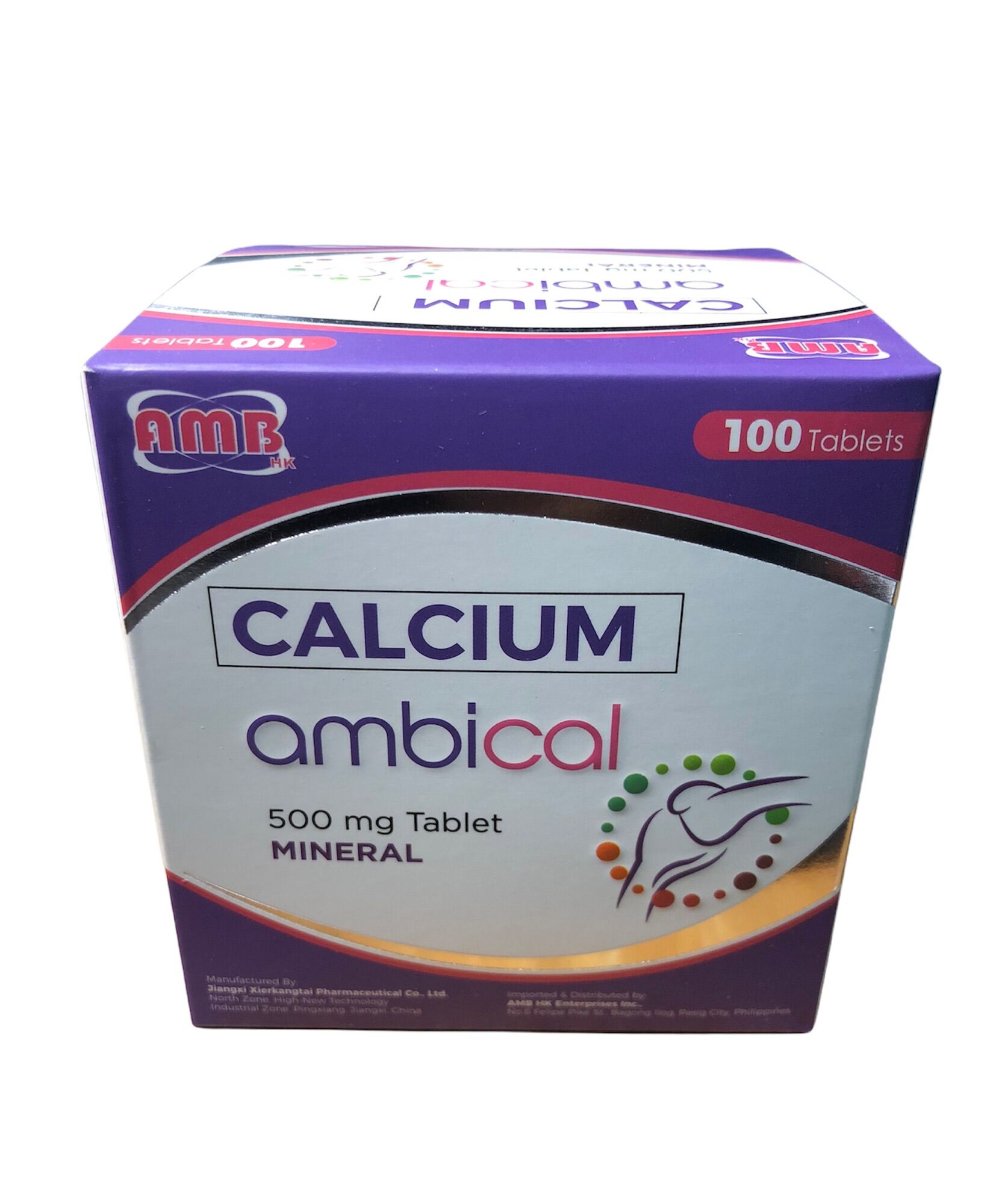 CALCIUM 500MG TAB. - (AMBICAL) 100 TABLETS | Lazada PH