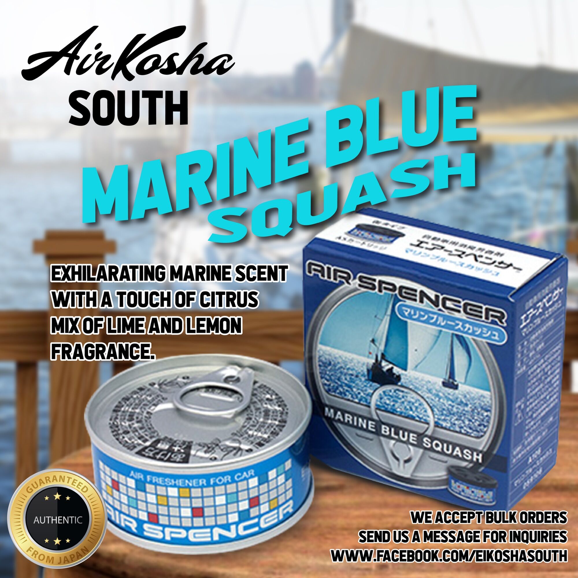 Marine Blue Squash - Original Eikosha Air Spencer - Air Freshener Car ...