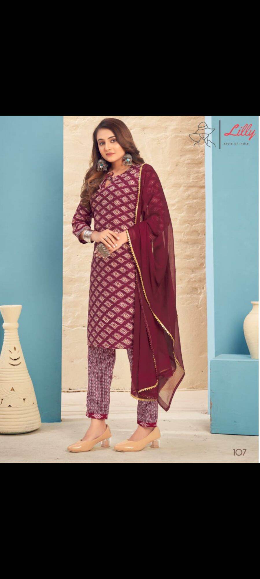 pure cottan ready to wear pent plazzo suit s m l xl size available ...