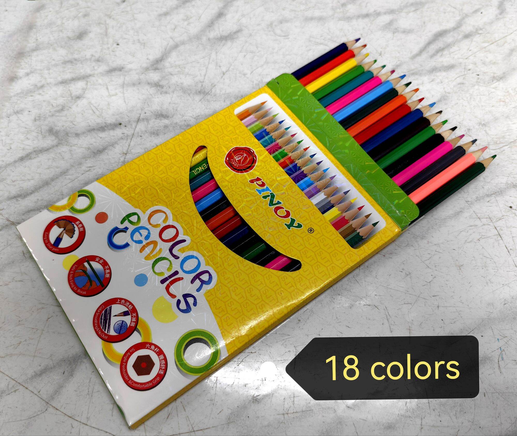 Pinoy Color Pencil 12 , 18 , 24 Colors | Lazada PH