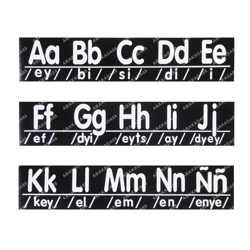 Filipino Alphabet For Classroom Blackboard Wall | Lazada PH