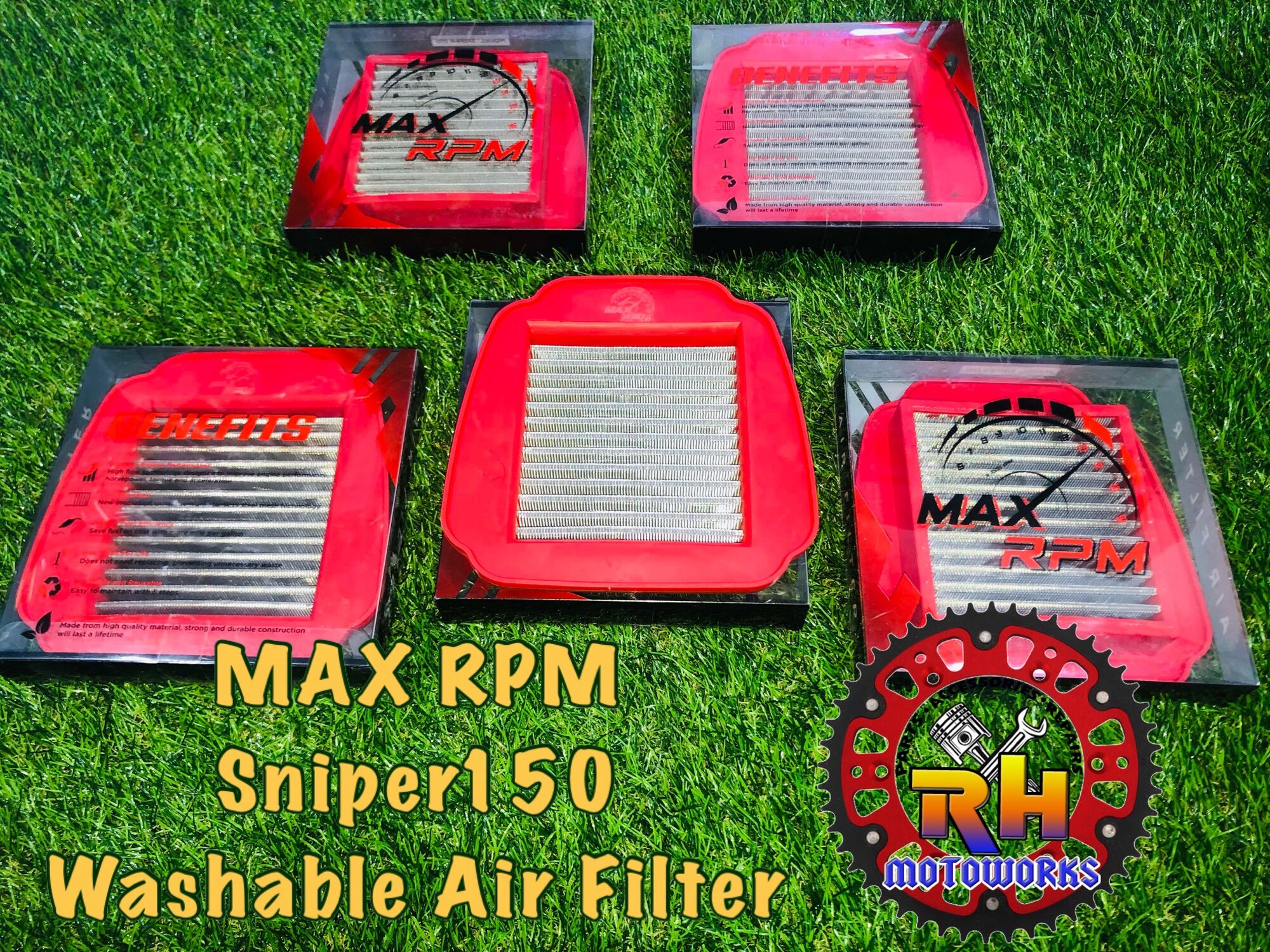 MAX RPM SNIPER150 WASHABLE AIR FILTER | STAINLESS SCREEN TYPE | Lazada PH