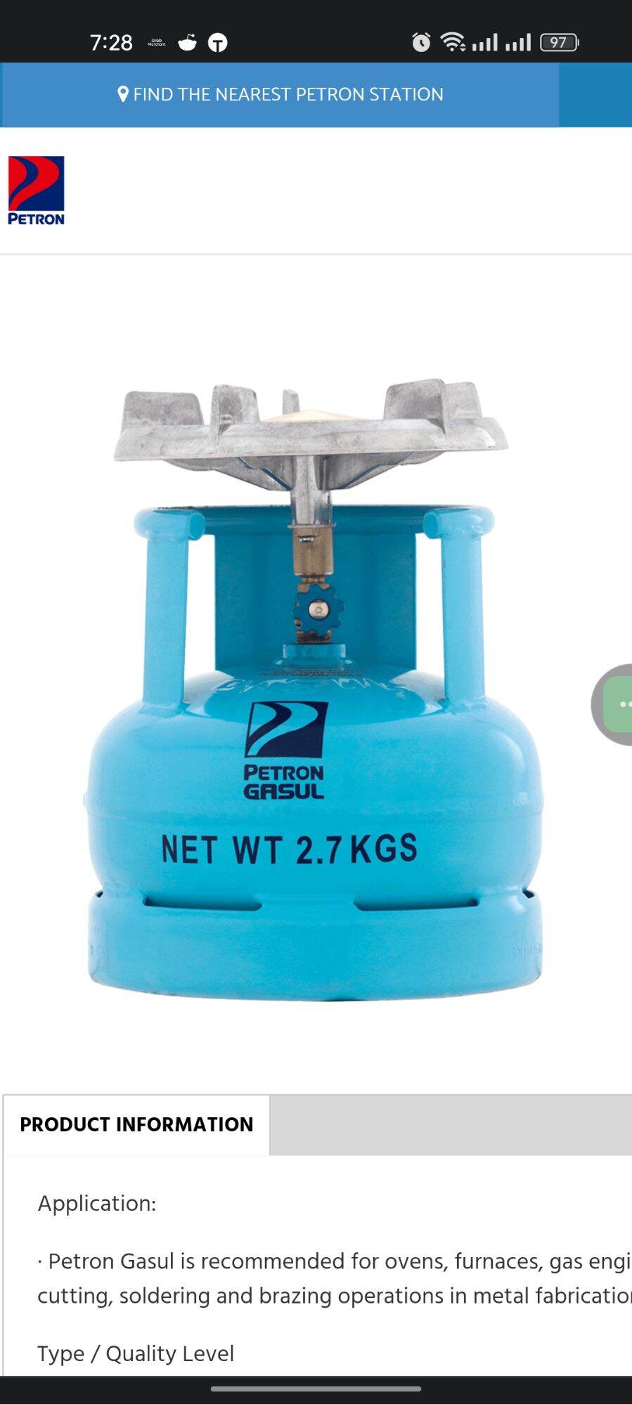 2.7kg Petron Gasullete Set with gas | Lazada PH