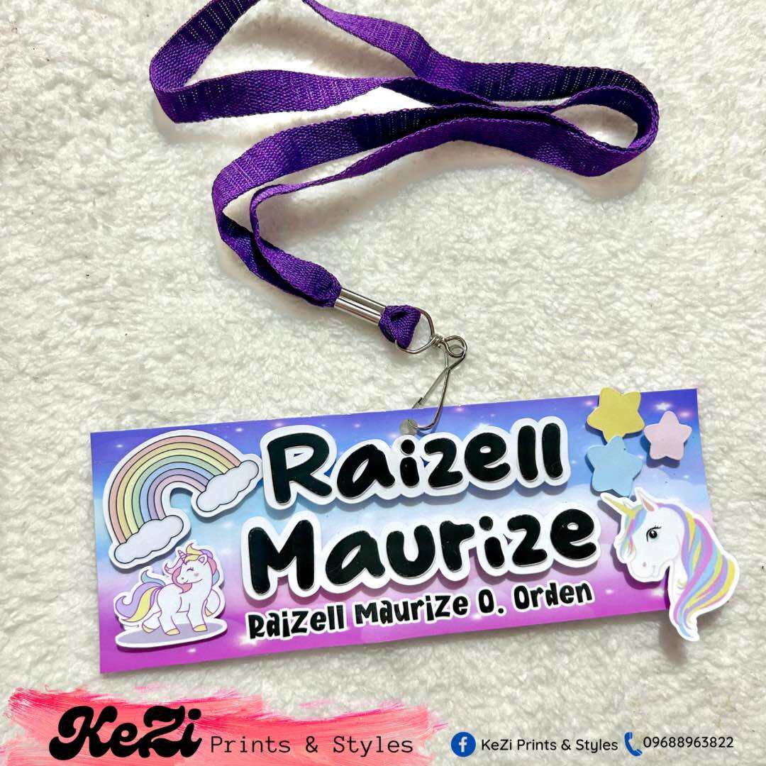 2D Style Name Tag / Back to School Name Tag / Name Tag for School ...