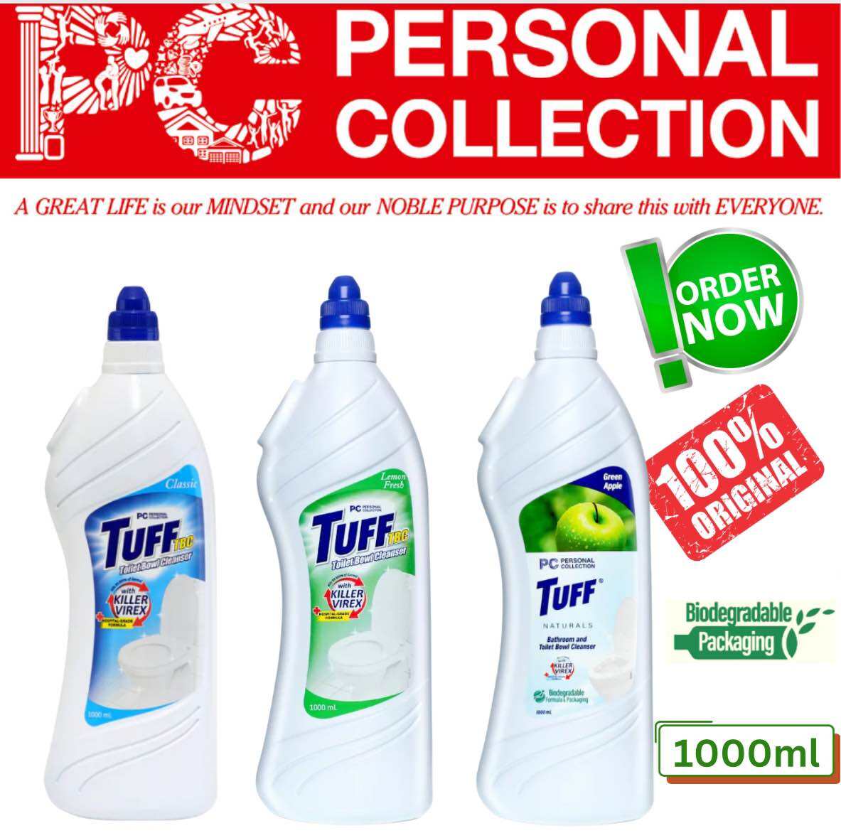 Buy Tuff Toilet Bowl Cleaner 500ml online | Lazada.com.ph