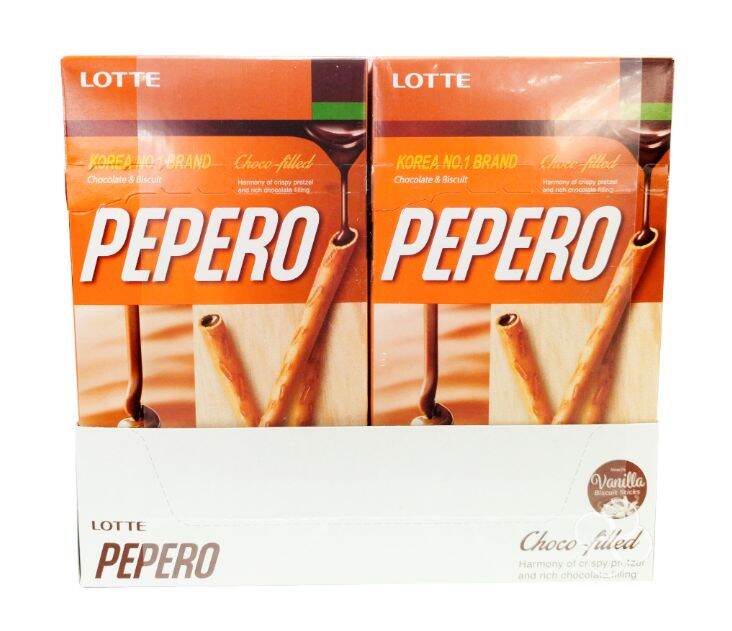 Lotte Pepero Choco Filled Biscuit 10 x 40g | Lazada PH