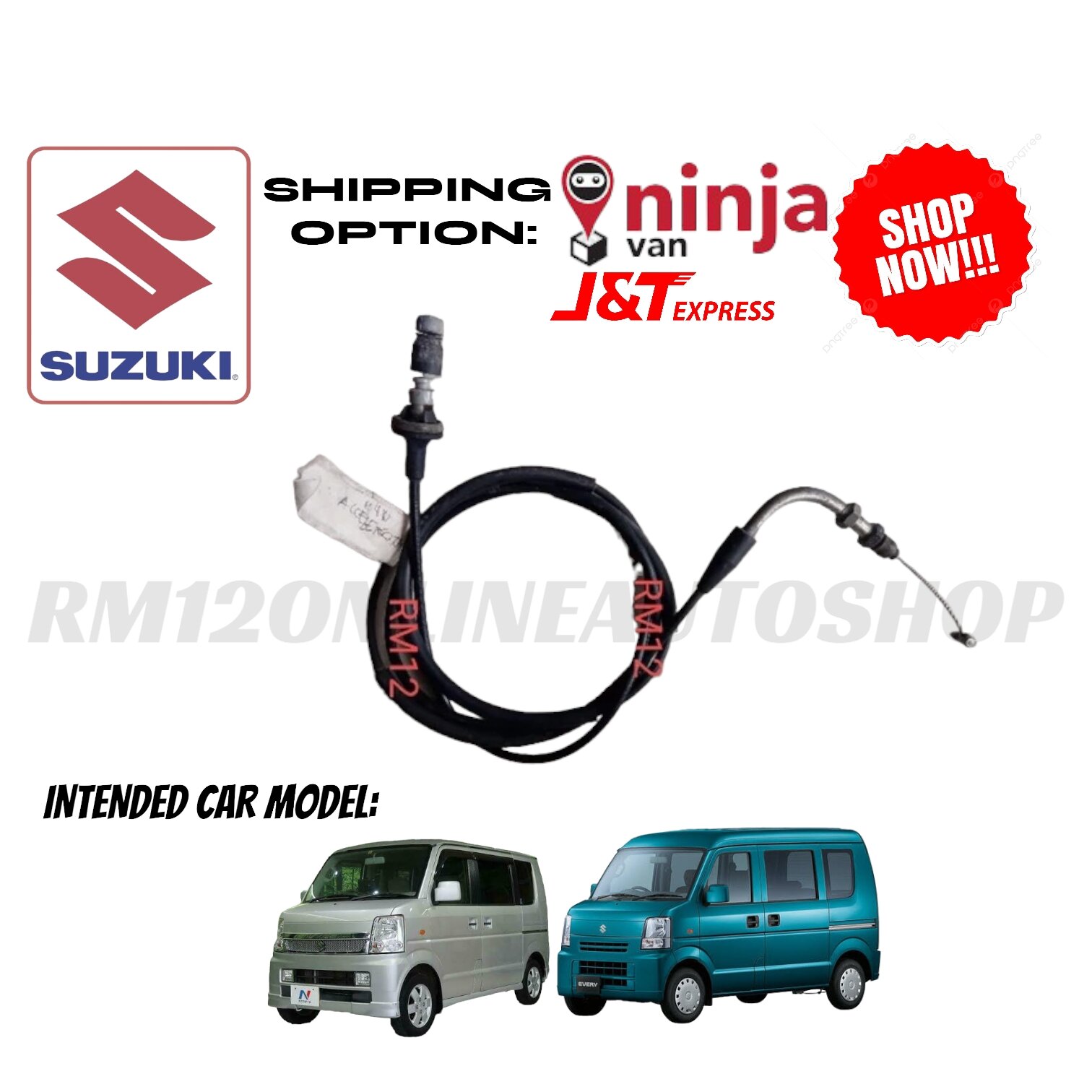 ACCELERATOR CABLE FOR SUZUKI DA64V DA64W JAPAN SURPLUS | Lazada PH