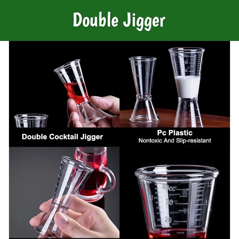 Double Acrylic Jigger 20cc/40cc For Syrup / Fructose / Milk Tea | Lazada PH
