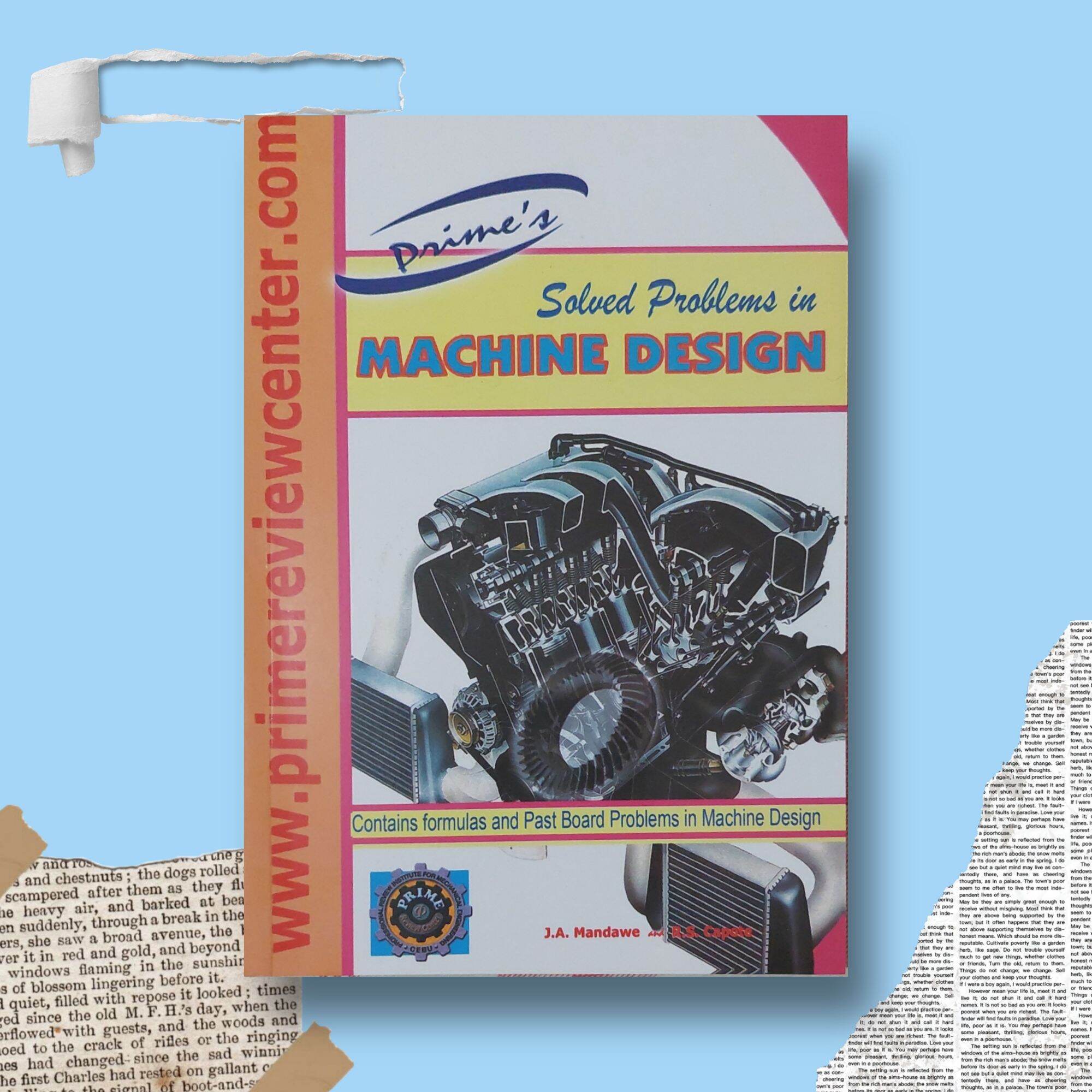 SOLVED PROBLEMS IN MACHINE DESIGN (MANDAWE / CAPOTE) | Lazada PH SOLVED PROBLEMS IN MACHINE DESIGN (MANDAWE / CAPOTE) | Lazada PH