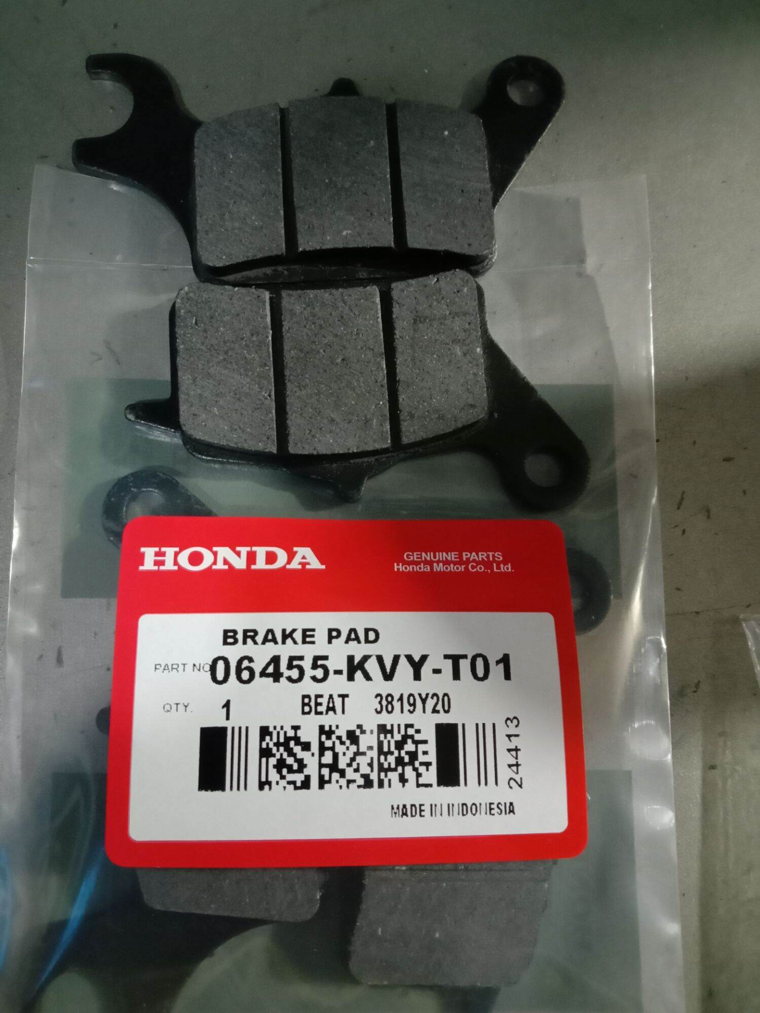 Honda genuine brake pad set for (Honda beat Fi V1 v2 beat carb/click12t ...