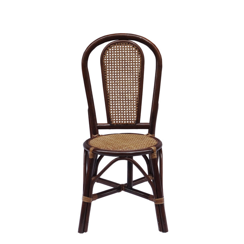 Real Rattan Dining Chair Elderly Rattan Chair Tea House Restaurant ...