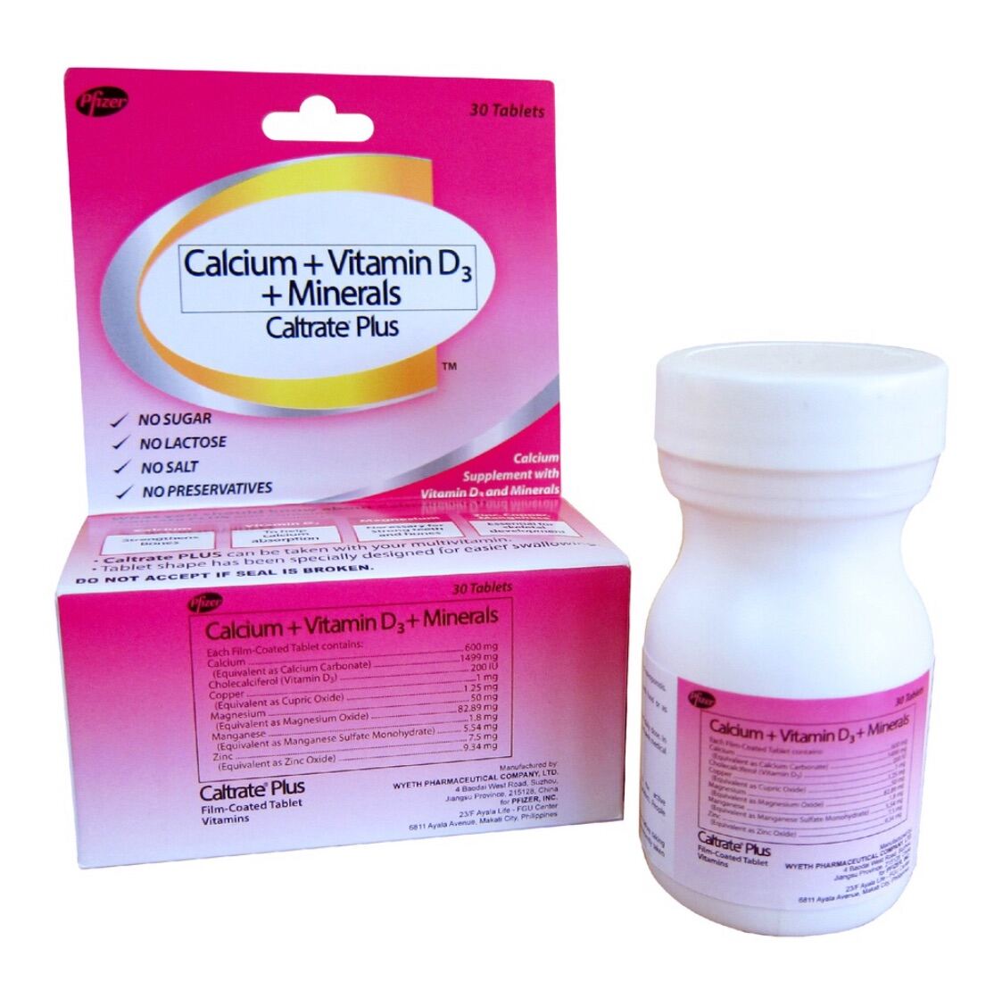 Caltrate Plus Box of 30 Tablets [Calcium+VitaminD3+Minerals] | Lazada PH