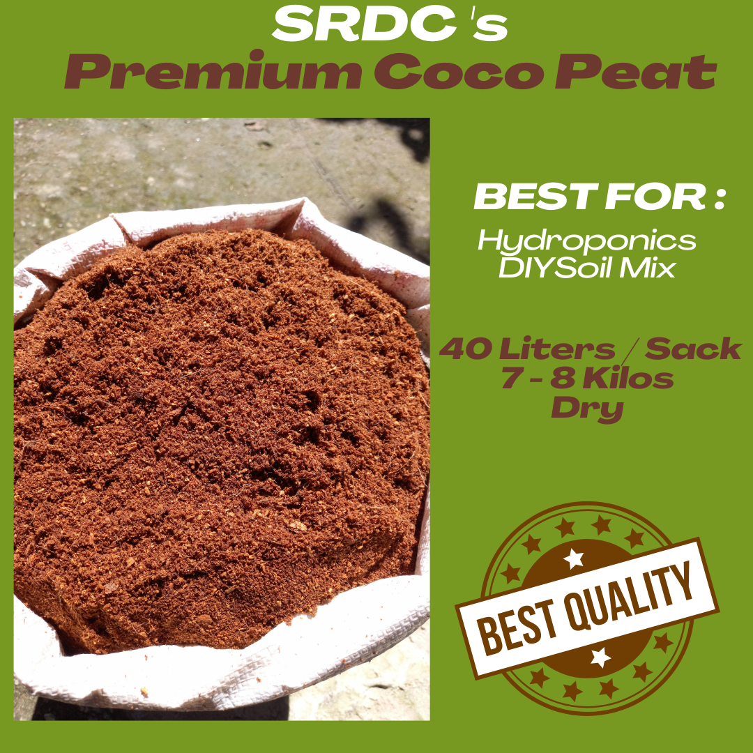 SRDC's PREMIUM Coco Peat 40 Liters Per Sack for Plants and hydroponics ...