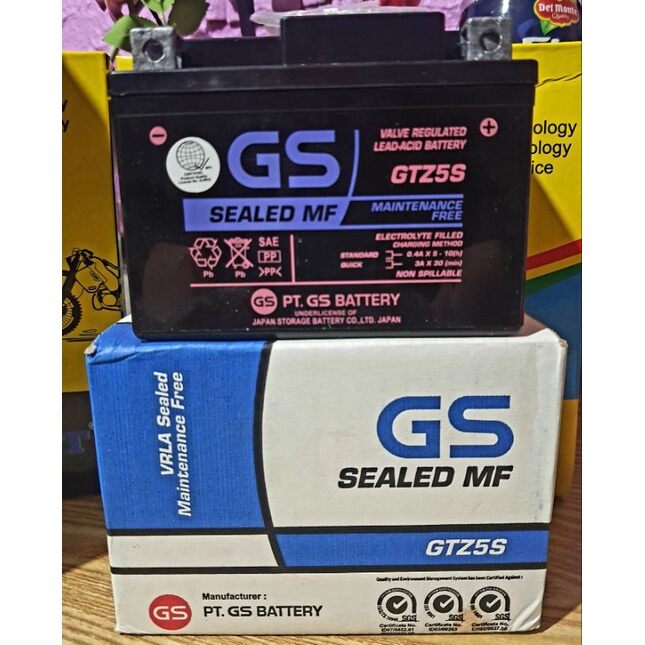 GS GTZ7V/YTZ7V foR NMAX/AEROX V1/ GTZ5S-4L MAINTENANCE FEEE BATTERY ...