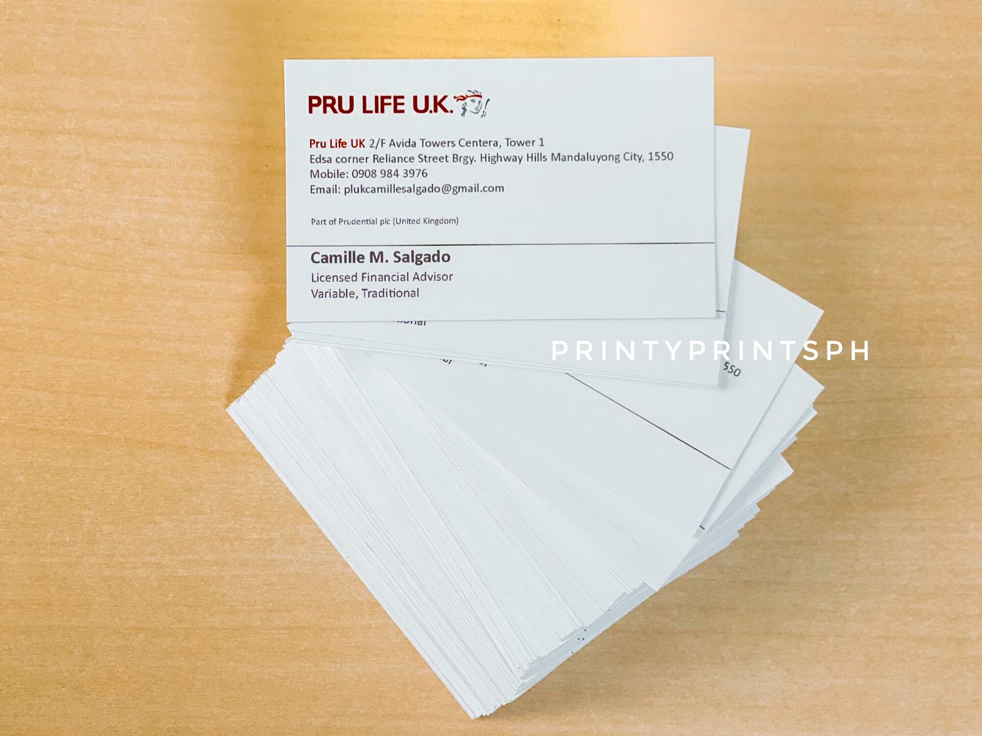 [PrintyPrints] 100pcs High Quality Calling Card Prints for Business and ...
