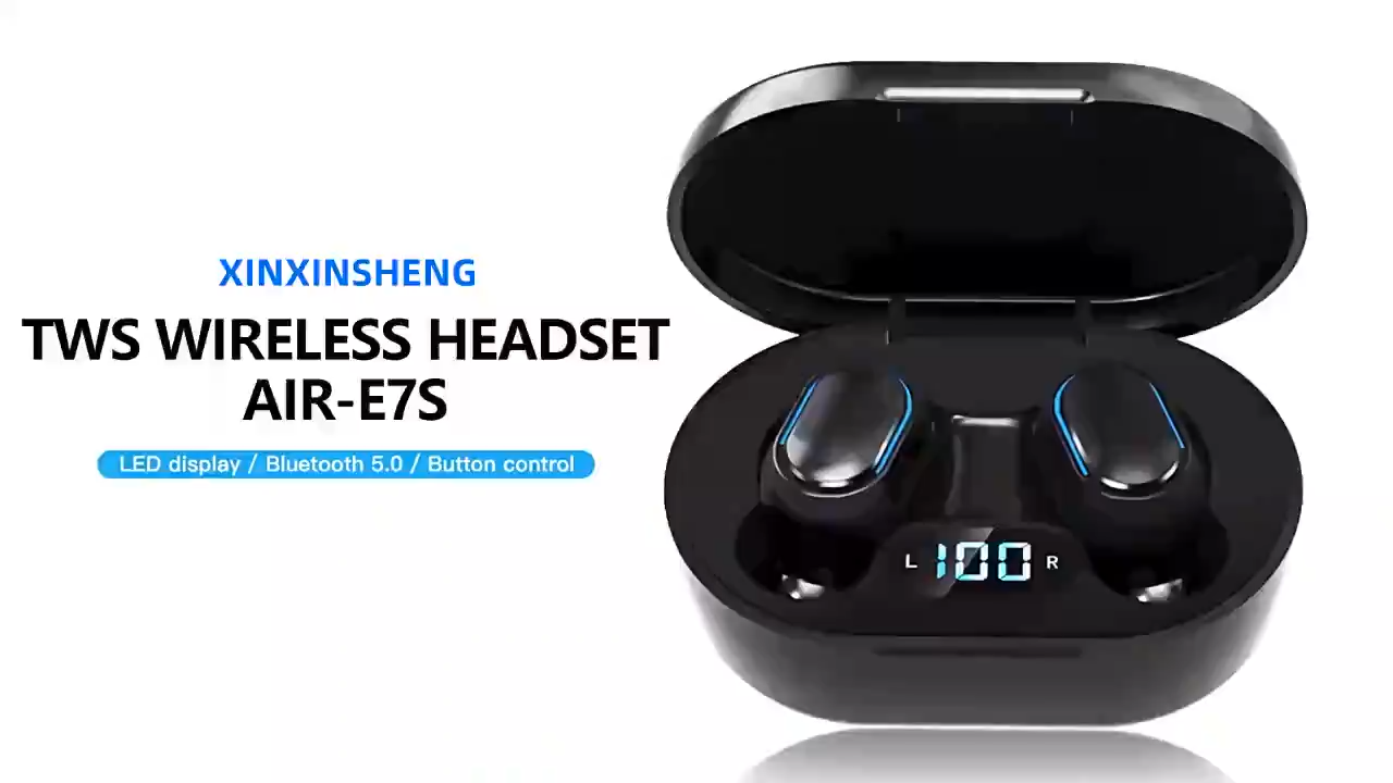 E7s TWS Bluetooth Headphone Wireless Stereo Earphone Earbuds IPX7 ...