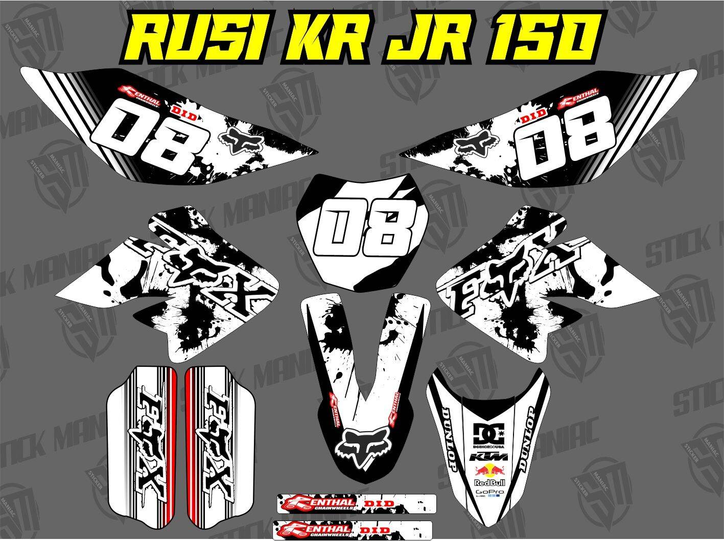 Rusi KR jr 150 full body decals | Lazada PH