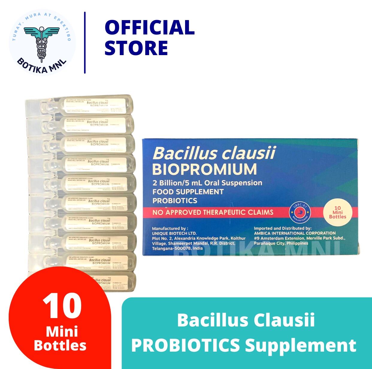 BACILLUS CLAUSII PRO - BIOTICS Food Supplement BIOPROMIUM | Lazada PH