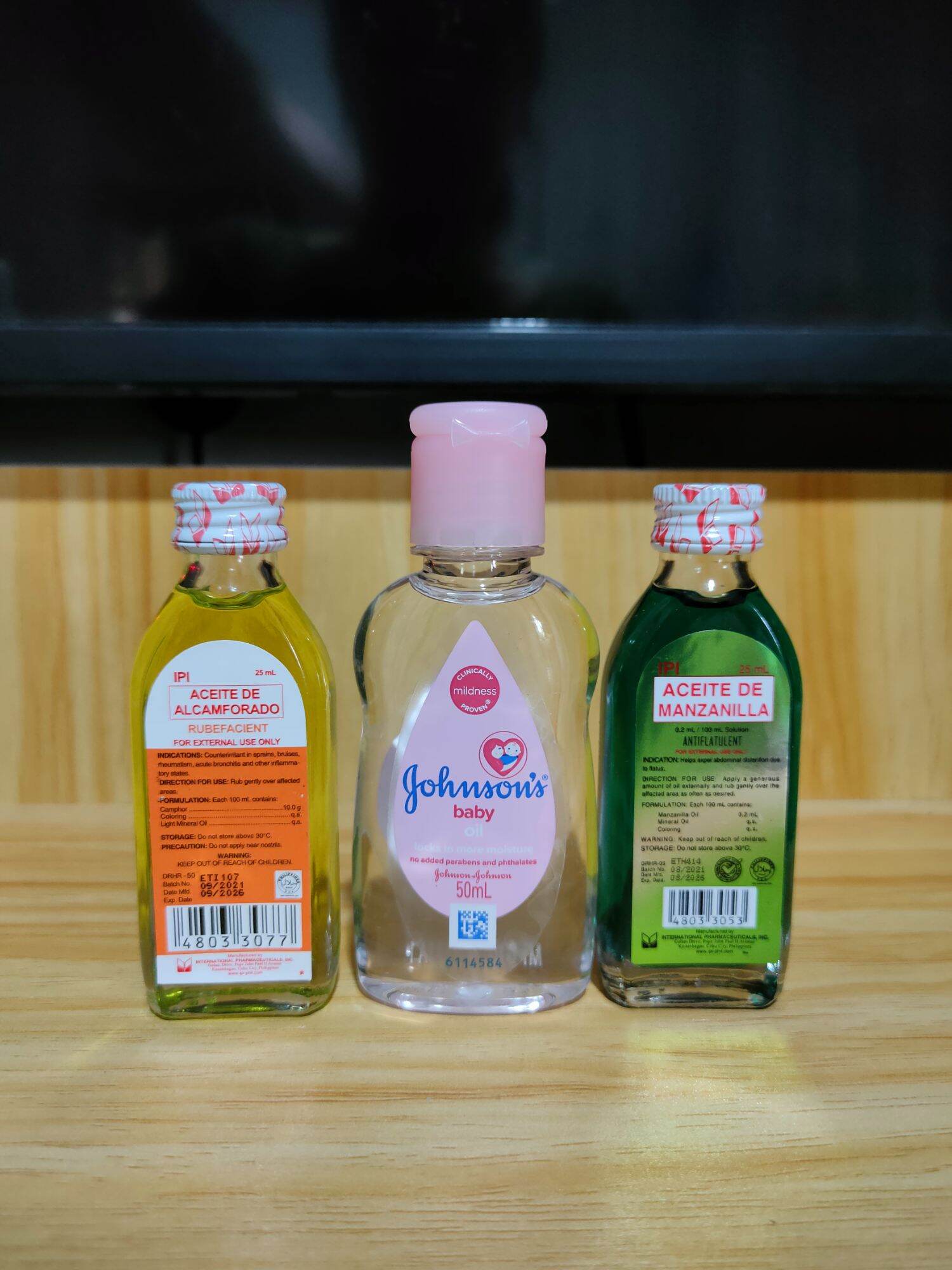3in1 Baby Essentials Kit(Johnsons baby oil, Manzanilla, Alcamforado) | Lazada PH
