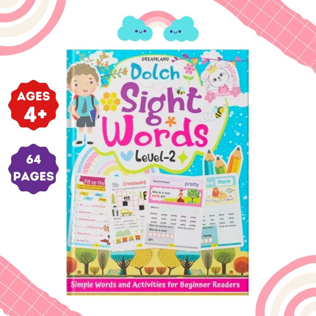 Dolch sight words for kids activity book Level 1 to 4 | Lazada PH