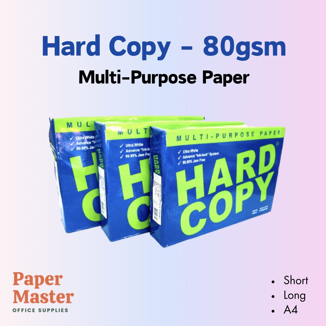 Hard Copy - 80gsm - Multi-Purpose Bond Paper | Lazada PH