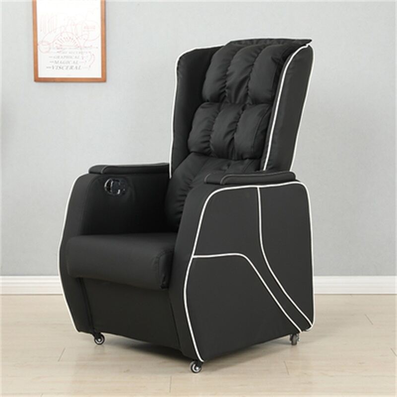 Reclining Internet Cafe Couch Gaming Chair Fabric Leather High Back ...