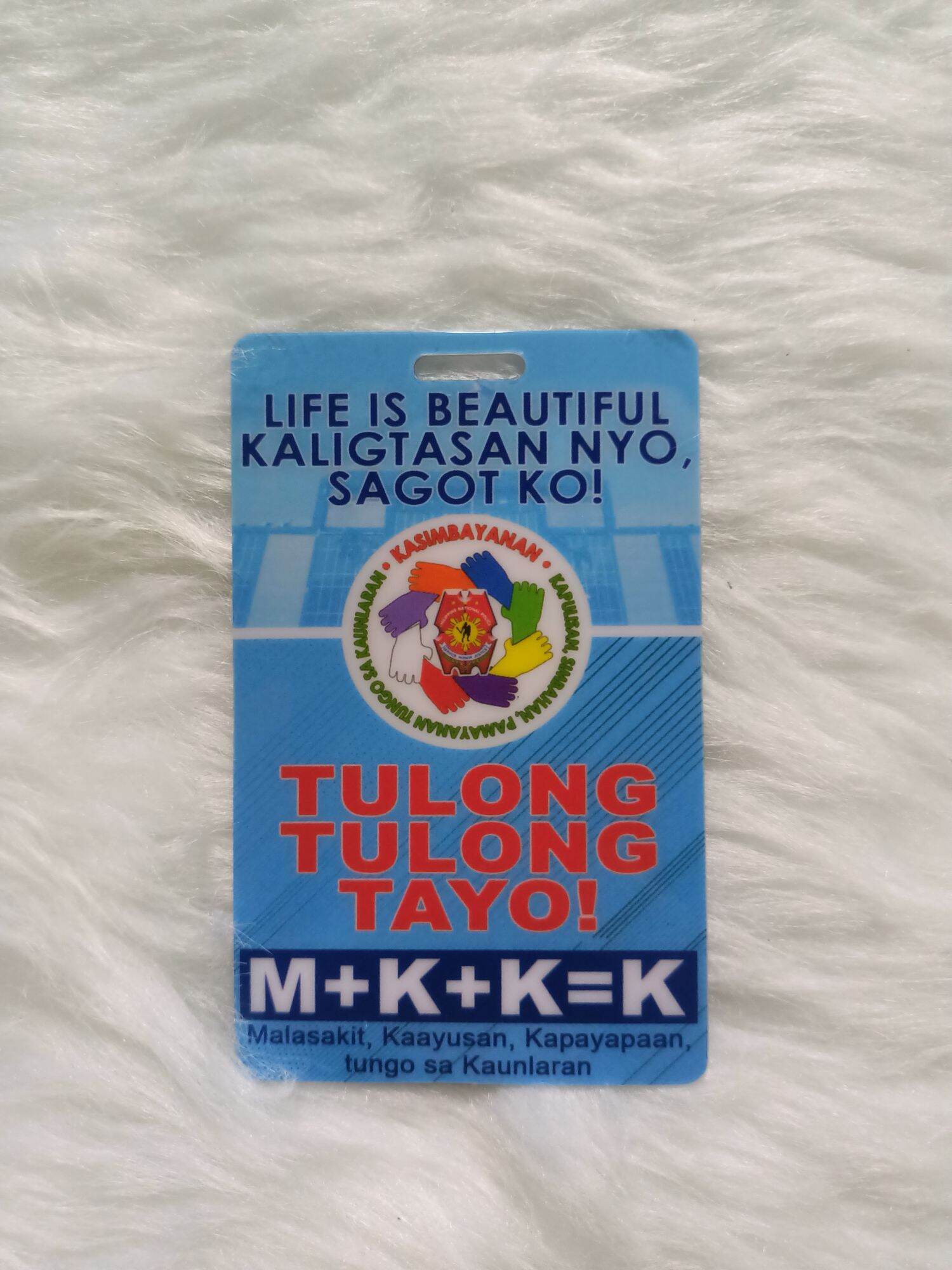 M+K+K=K KASIMBAYANAN PVC ID CARD | Lazada PH
