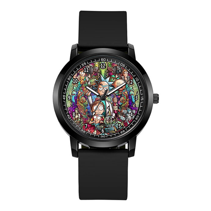 Rick And Morty Anime Waterproof Watch Ultra-Thin Pointer Quartz Clock ...