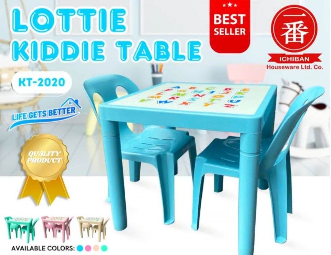 2020 Kiddie Table Children Desk Table Lamesa ng Bata with Chairs Sets ...