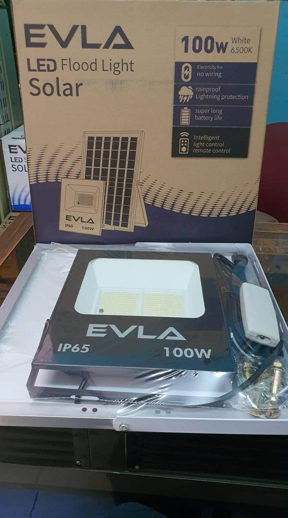 evla led flood ligth solar 100w | Lazada PH