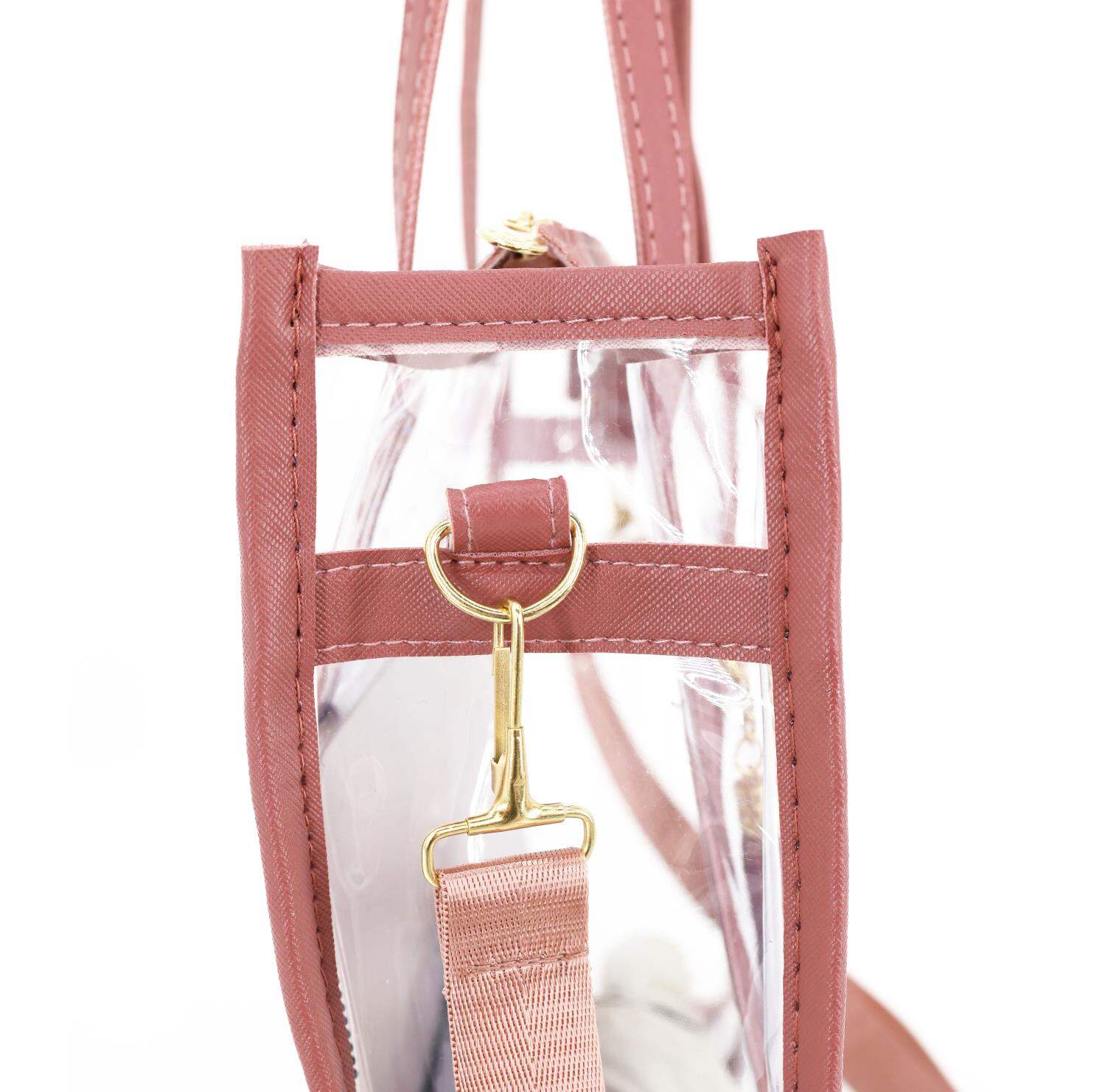Transparent bag hand/sling double purpose(27x10.5x32cm) | Lazada PH